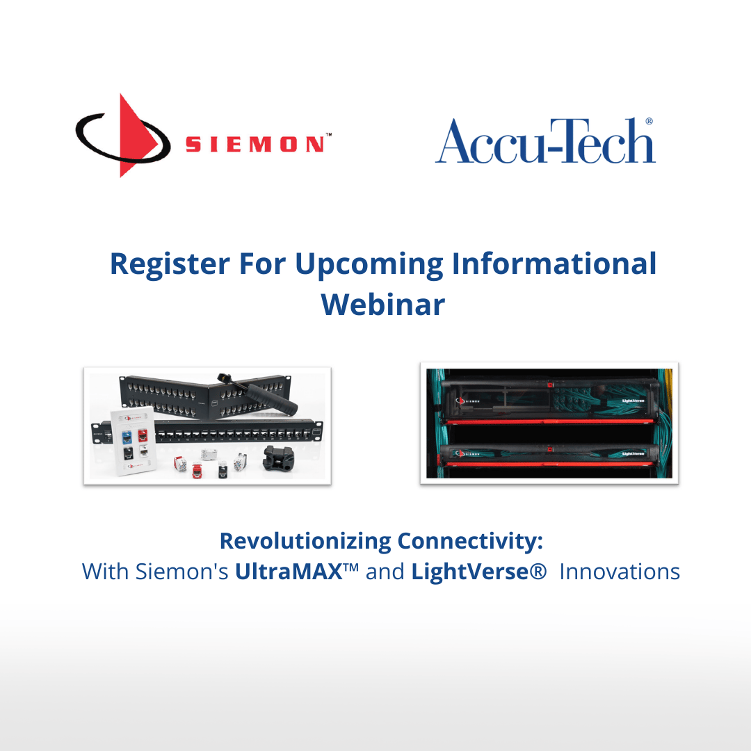 Upcoming Webinar: Revolutionizing Connectivity With Siemon Innovations